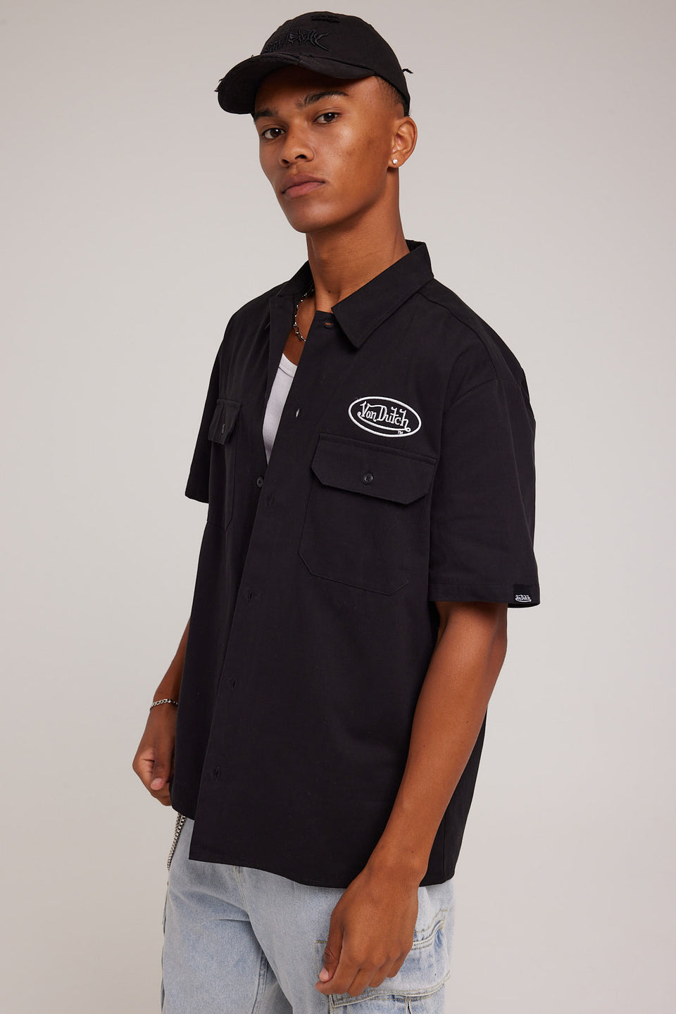 Von Dutch VD Workers Shirt Black – Universal Store