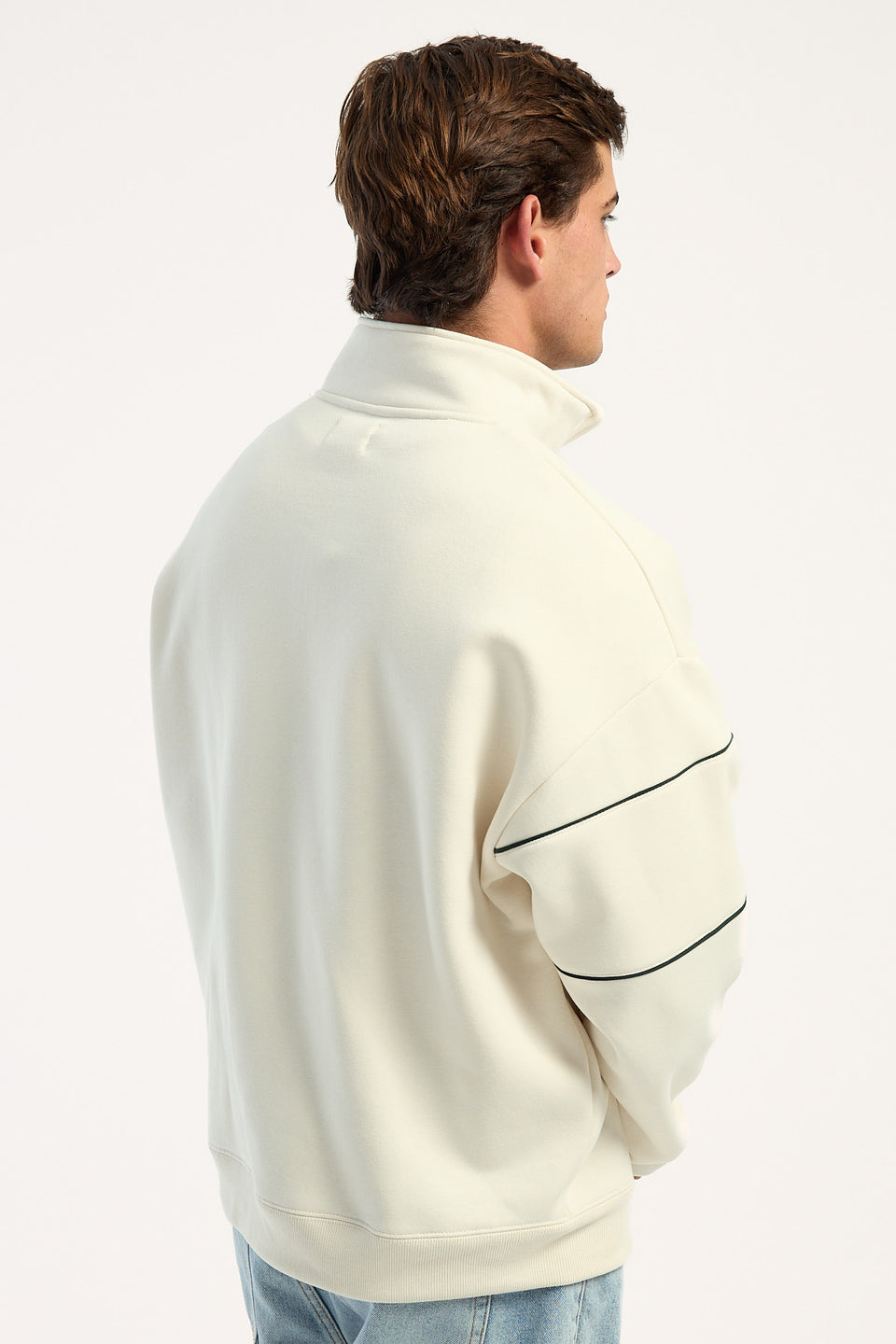 Common Need Form Quarter Zip Sweater Ecru – Universal Store