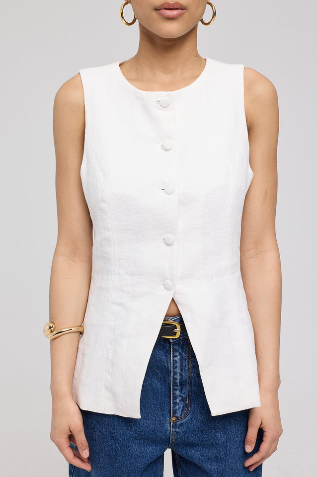 Perfect Stranger Menorca Long Line Vest White – Universal Store