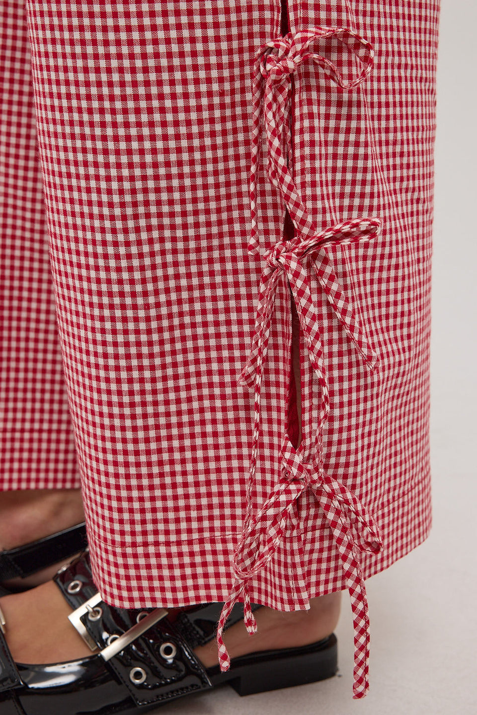 Luck & Trouble Sweet Ruby Gingham Bow Pants Red Gingham – Universal Store